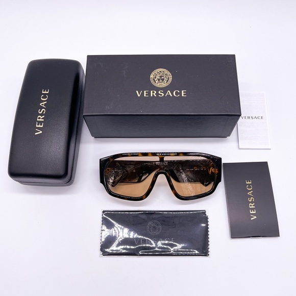 Versace | Accessories | New Versace Ve4439 873 Unisex Shield Sunglasses ...